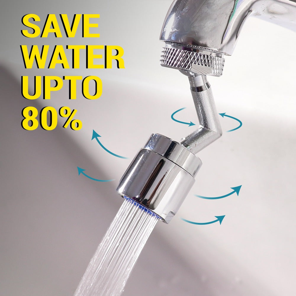 5D Yoga 720° Rotatable Shower flow 3LPM Aerator (Pack of 1) — ECO365
