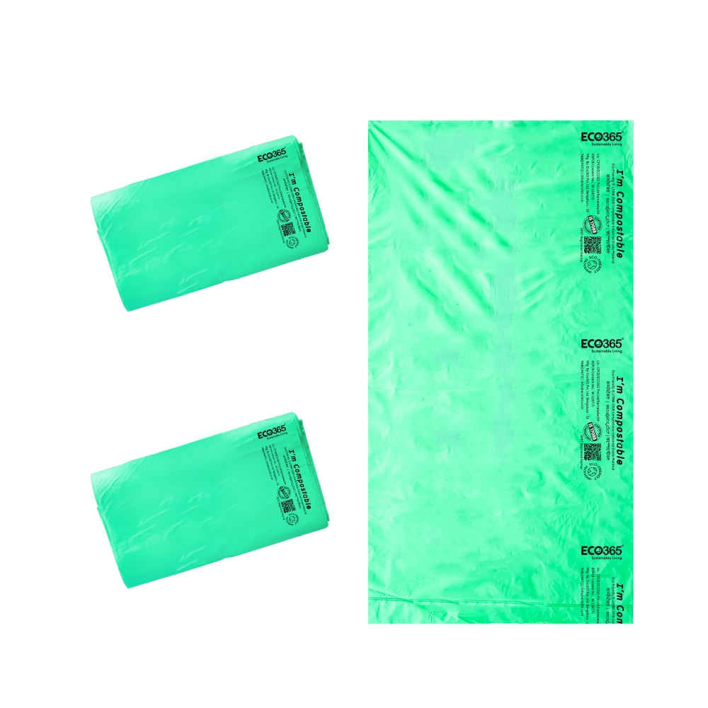 ECO365 Eco-friendly Compostable Garbage Bags Medium(19"x21")/Bin Liners