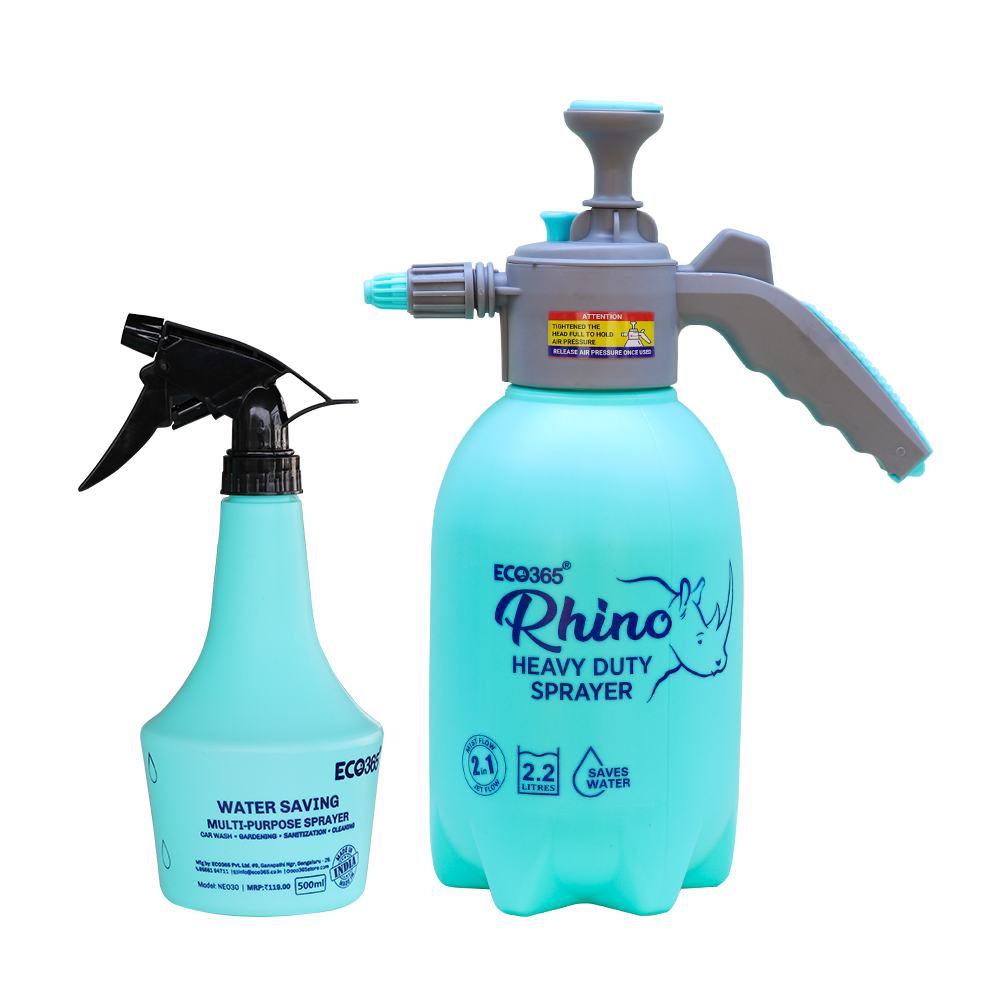 Eco365 Heavy Duty Sprayer 2.2Litres Rhino Model + 500ml Trigger Spray ...
